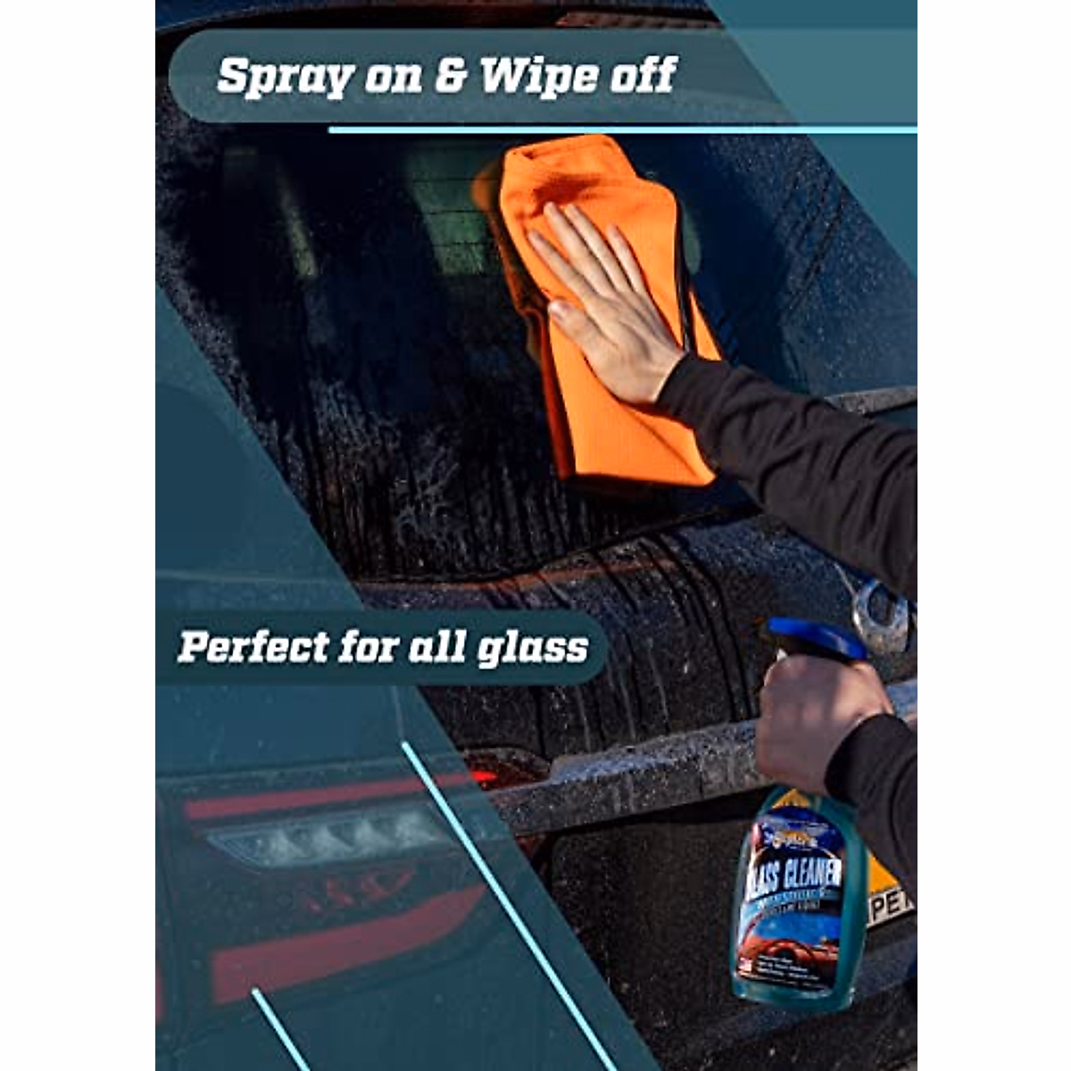 Gliptone Glass Cleaner with Anti Static, Repels Lint & Dust (22 Fl Oz)