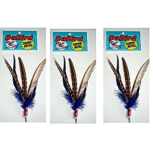 GoCat DaBird SUPER Feather Refill, Assorted Colors, Pack of 3