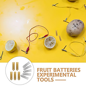 Healvian 10pcs Pure Zinc Copper Anode Sheet,Purity Copper Electrode Strip for Copper Electroplating and Jewelry Plating,Zinc Copper Electrode Strips Set for Fruit Power Scientific Experiments