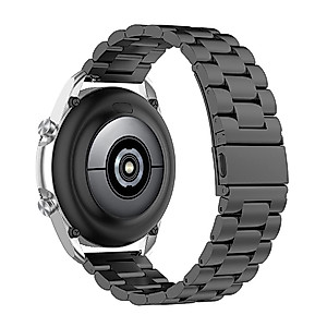 FitTurn Watch Band Compatible with TouchElex Smart Watch Bands for TouchElex Venus 1.2" Smart Watch Straps for TouchElex Sirius 1.52" Smart Watch Metal Bracelet (2 Pack B)