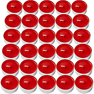 DecorRack 30 Tealight Candles, Apple Cinnamon Scented, Pleasant Fragrance Candle, Aromatherapy, Scented Home Decor, Votive Long Lasting Candles (Pack of 30)