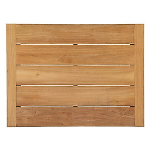 Modway Upland Teak Wood Outdoor Patio 6-Piece Sectional Sofa Set with Cushions in Natural White