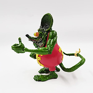 mkjinmei Ratfink Model Toys, Joint Movable Dolls Games PVC Action Figure Rat Fink Mouse Collectible Model Toy Figure Birthday Gifts 12 cm