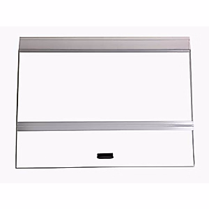 H2Pro Glass Canopy 2 Piece Set for Aqueon All Glass 75/90/110 Gallon 48x18 Aquarium Fish Tank (Each Piece Measure 22.08 x 16.57 x 0.16in)