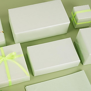 60 Sheets 20"X14" Metallic Green Tissue Paper, Mint Green Tissue Paper Bulk for Gift Bags Crafts Packaging Wrapping, Pearlescent Shimmer Wrapping Tissue Paper for Birthday Baby Shower Wedding