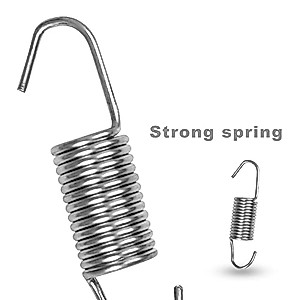 Xuezoioy Cage Door Spring Hooks,Spring Latch Hook for Rabbit Cages Pack of 25, 37mm/1.5inches Door Metal Finger Spring Latch Hook for Fixing Pet Cage Food Bowl for Rabbit,Hamster,Parrot,Birds,Bunny