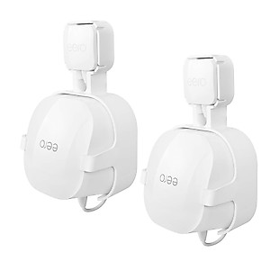 HOLACA Outlet Wall Mount Hanger for eero 6 Dual-Band mesh Wi-Fi 6 Router, Space Saving Holder, Easy Moved, Cord Management for eero 6 without Messy Wires and Screws (2 Pack)