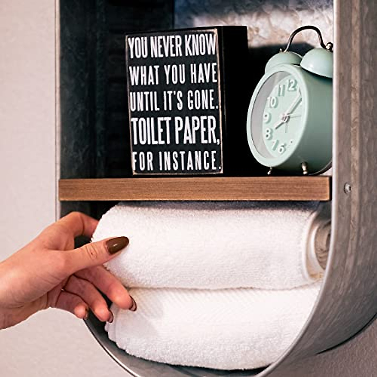 Galvanized Wash Tub with Shelves, Wall Hanging Shelf, Rustic Bathroom Shelf, Bathroom Wall Decor, Farmhouse Shelf, Mudroom or Laundry Shelf, Bathroom Organizer