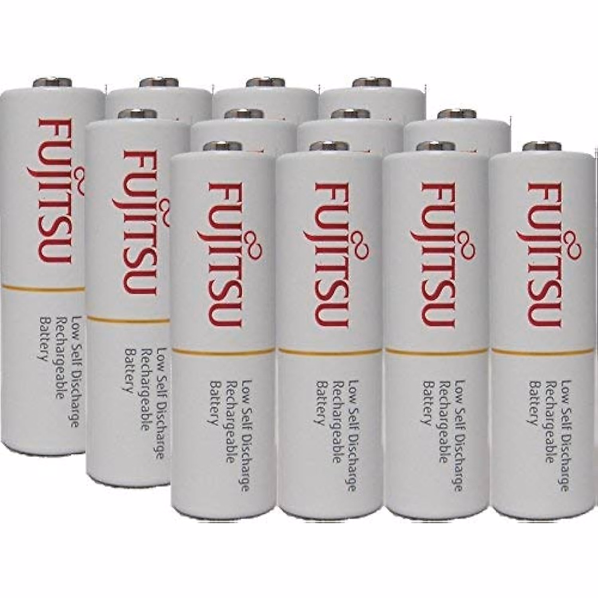 12 Fujitsu Ready-to-use HR3UTC AA Rechargeable Battery NiMH 1.2V Min. 1900mAh Made in Japan