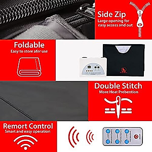 All Star Warrior Premium Sauna Blanket for Weight Loss and Detox - Higher Dose Infrared Sauna Blanket - Portable Sauna Infrared Blanket Personal Saunas - Portable Sauna for Home Sauna for Weight Loss