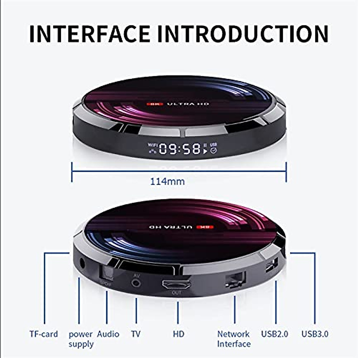 LXYFMS Retro Video Game Console, Super Console Built-in 3（EmuELEC/Android/CoreELEC）-in-1 System,4K UHD Output,Support PS1/PSP/NES/SEGA Saturn, Gifts for Men Who Have Everything