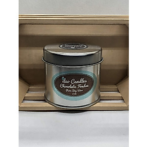 Chocolate Fondue 8 oz Tin Jar Pure Soy Wax Candle Hand Poured in the USA