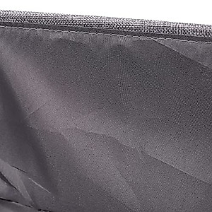 GUIMIYHY Fabric Storage Basket Storage Box Storage Bin Nursery Bin Gift Basket with Handles for Wardrobe, Shelves, Clothes, Toys, Towel, Foldable (1 Pack, Grey, 14.2 by 10.2 by 7.1 inch)