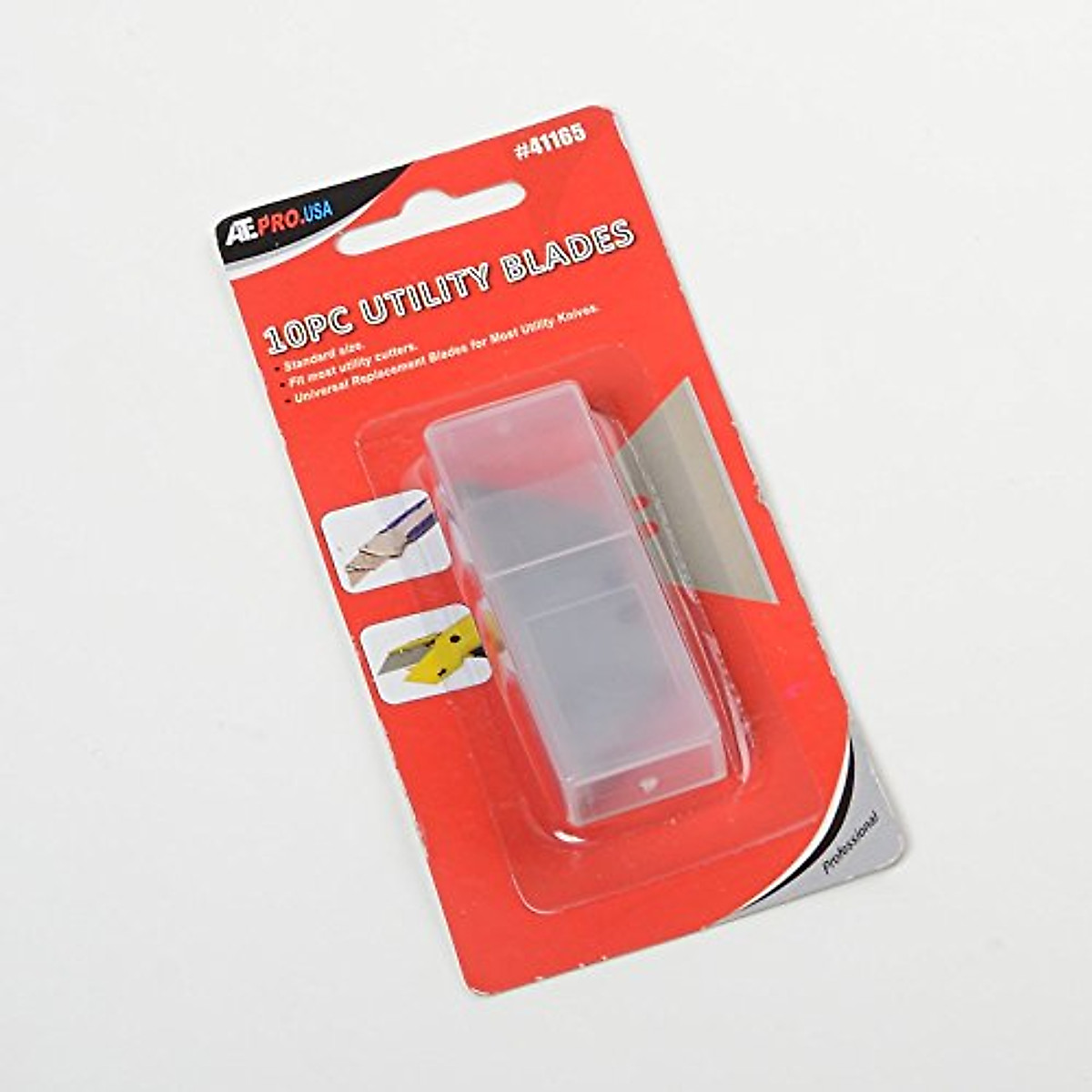 ATE Pro. USA 41165 Utility Knife Blades with Storage Case (10 Piece)