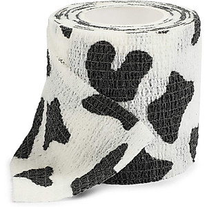 6 Rolls Self Adhesive Bandage Wraps, 2 Inch x 5 Yards Cohesive Vet Tape for First Aid (Animal Print)