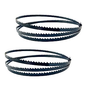 FOXBC 62 Inch x 1/4 Inch x 6 TPI Bandsaw Blades for Ryobi, Wen, Grizzly, Skil, Craftsman, Powertec 9" Bandsaw - 2 Pack
