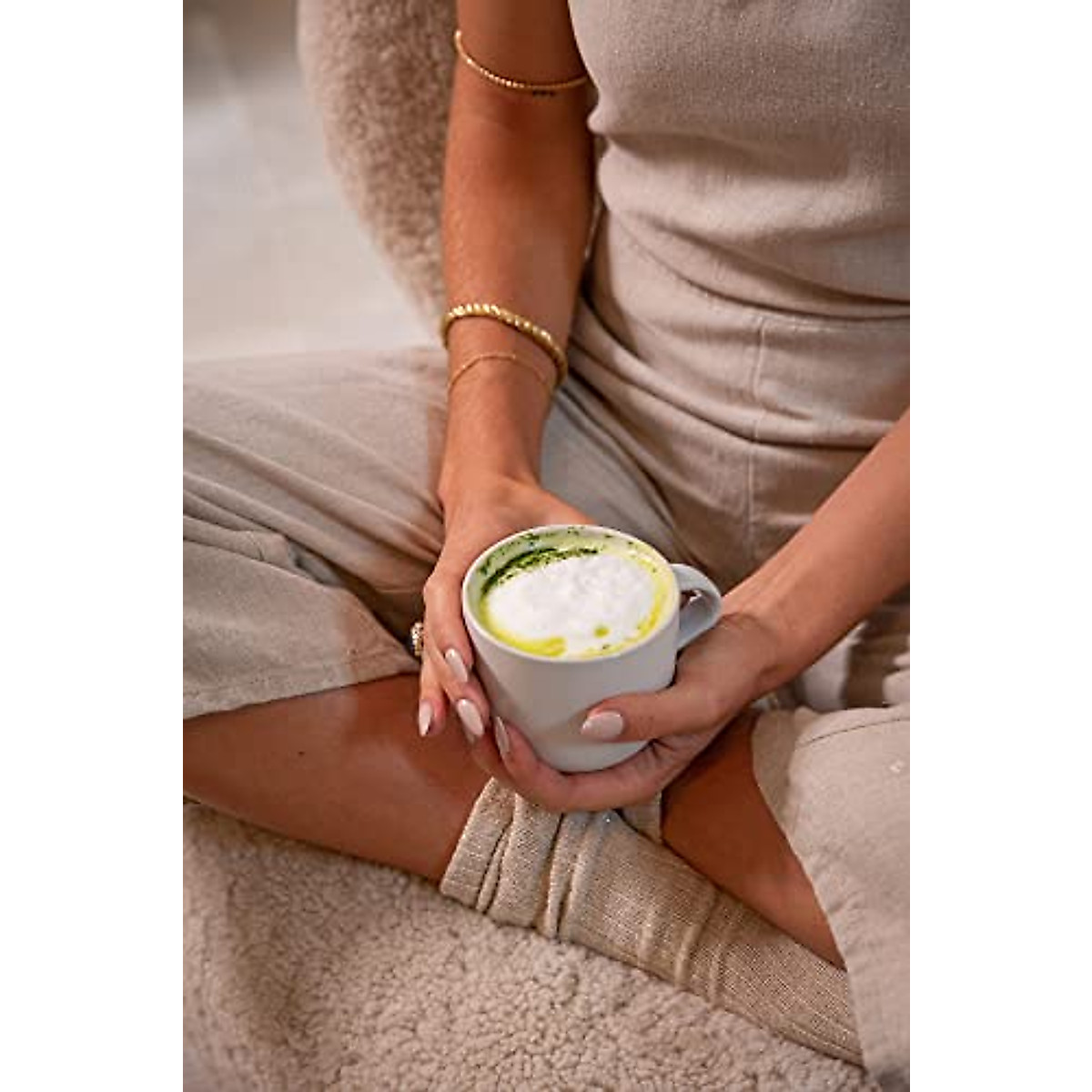 KROMA. Ceremonial Grade Matcha Latte, Green Tea Collagen Powder, Gluten Free Detox Tea, Coffee Substitute, Energy with Maca, Natural Caffeine, L-theanine, Mushrooms, Turmeric