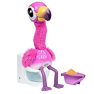 Little Live Pets Gotta Go Flamingo | Interactive Plush Toy That Eats, Sings, Wiggles, Poops and Talks (Batteries Included) | Reusable Food. Ages 4+, Multicolor (26222)