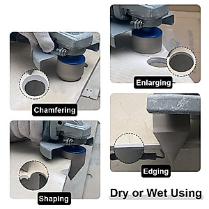 SHDIATOOL Diamond Beveling Chamfer Bits 4/5 - Inch for Enlarge Porcelain Tile Marble Ceramic Granite Milling Bits for Angle Grinder 20mm