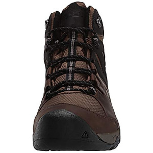 KEEN mens Steens Mid Height Leather Waterproof Hiking Boot, Canteen/Black, 11.5 US