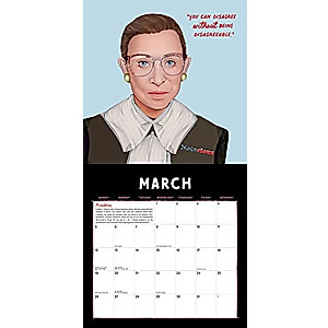 2023 The Legacy of Ruth Bader Ginsburg Wall Calendar: Her Words of Hope, Equality and Inspiration ― A yearlong tribute to the notorious RBG (12-Month Art Calendar)