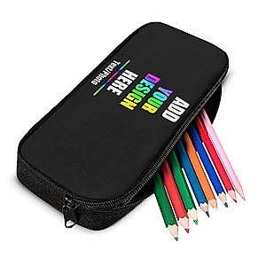 Husguciy Custom Backpack Set, Personalized Bookbag with Insulated Lunch Tote and Pencil Pouch 3Pcs, Customized 3 Piece Set Backpack with Your Name Text Photo for Boys Girls Adult