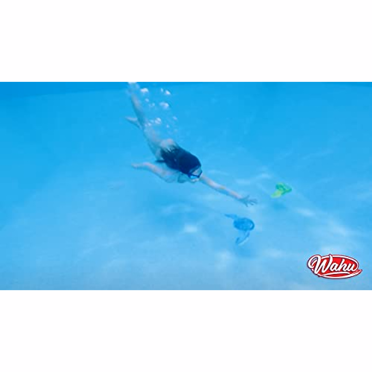 WAHU Sea Gliders Turtle - Underwater Pool Toy Glides Up to 60 Feet - Self-Propelled Jet with Adjustable Fins to Spiral and Boomerang