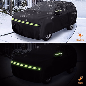 Waterproof Car Covers Replace for 2010-2023 Volvo S60, 6 Layers All Weather Custom-fit Car Cover with Zipper Door & Windproof Bands for Snow Rain Dust Hail Protection (S60)