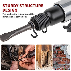 Angoily 6 Pcs Pneumatic Shovel Spring Air Fittings Air Chisel Air Tool Set Air Spring Retainer Pneumatic Chisel Accessories Pneumatic Chisel Spring Retainer Air Hammer Retaining Springs