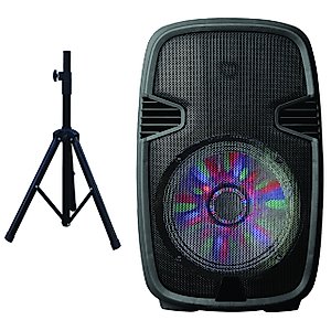 Supersonic IQ Sound Portable Bluetooth Speaker System - Red