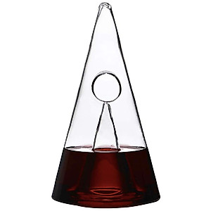 Product Waze Wine Decanter - 750ml Pyramid-Shaped - Wine/Whiskey Decanter - Hand Blown Lead-Free Crystal Glass Decanter - Red Wine Carafe - Wine Gift - Wine Accessories