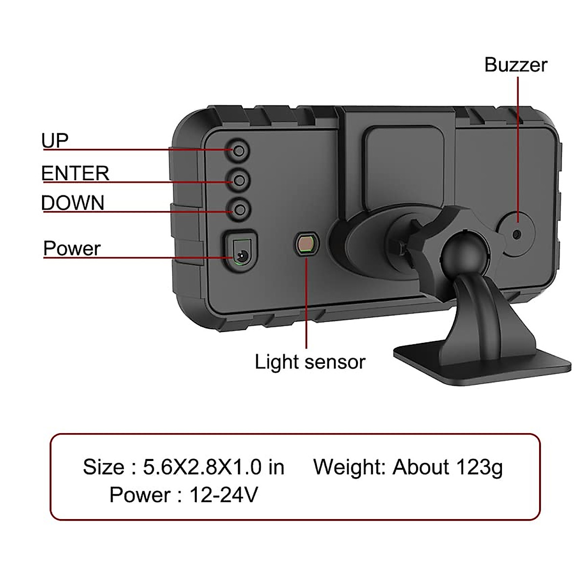 Kingneed C3012 HUD Speedometer Odometer Compass Head Up Display GPS Digital Display Big Fonts Univsersal for All Cars Truck Bus Vehicles New