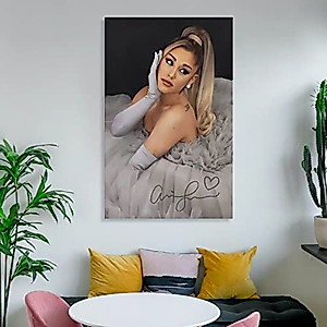 QIGUTRNG Ariana Star Singer Grande Poster Art Picture Print Modern Family Bedroom Decor Posters 11.81x7.87inch(20x30cm)