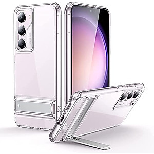 ESR for Samsung Galaxy S23 Plus Case, S23 Plus Phone Case with Stand, 3 Stand Modes, Military-Grade Drop Protection, Shockproof Slim Phone Cover, Case for Samsung S23 Plus, Boost Kickstand Case, Clear