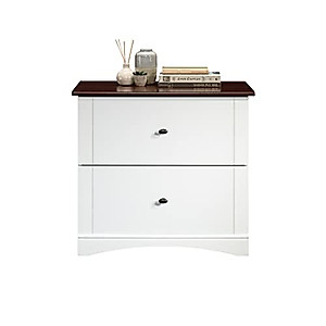 Sauder Miscellaneous Office Lateral File, L: 32.05" x W: 21.97" x H: 29.012", Soft White Finish