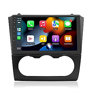 Wizanic Car Stereo for Nissan Teana Altima 2008-2012 Manual A/C Android 11 Car Radio, 9 Inch HD Touchscreen Apply Carplay with GPS Navigation Bluetooth Wi-Fi FM USB Mirror Link DSP 2023 New Upgraded
