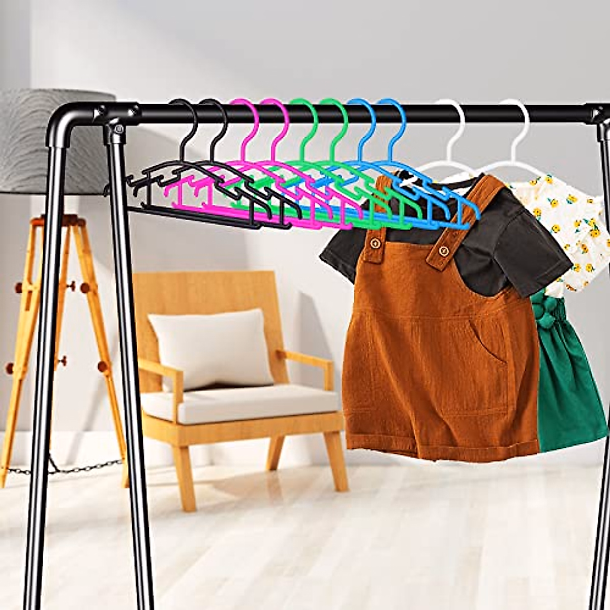 Baby Nursery Closet Hangers,Non-Slip Laundry Infant Pant Hanger for Newborn Clothes Gift,Ultra-Thin Child Coat Hanger for Girl Boy Toddler Kid,80pcs White (White, 40)