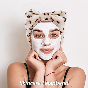 VELSCRUN Hairband Set, 6 Pack Spa Headband with Bow, Makeup Headband, Face Wash Headband, Skincare Headbands, Microfiber Hair Band for Women, Ideal Gifts