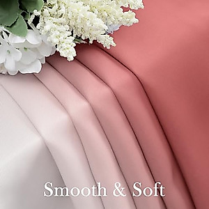 HOMEIDEAS Coral Pink Ombre Blackout Curtains 52 X 84 Inch Length Gradient Room Darkening Thermal Insulated Energy Saving Grommet 2 Panels Window Drapes for Living Room, Bedroom