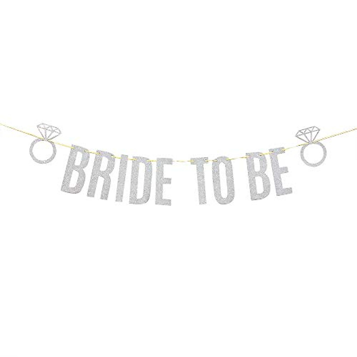 Silver Bride to Be Banner, Bridal Shower Decorations, Engagement/Bachelorette/Wedding Party Decor
