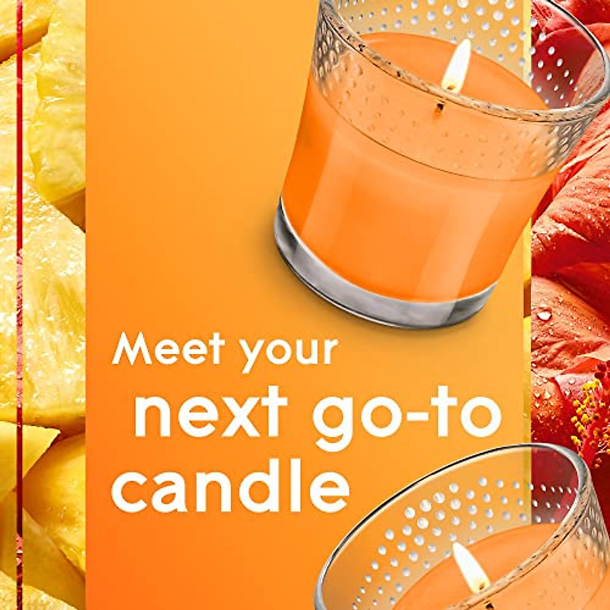 Glade Candle Jar, Air Freshener, Hawaiian Breeze, 3.4 oz, 2 Count