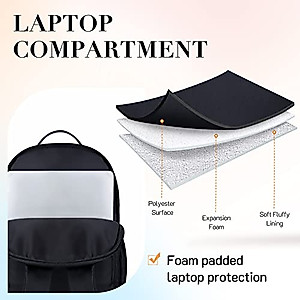 Missnine laptop backpack Fashion Travel Backpack Business Computer Backpack College Bookbag Casual Daypack for Work