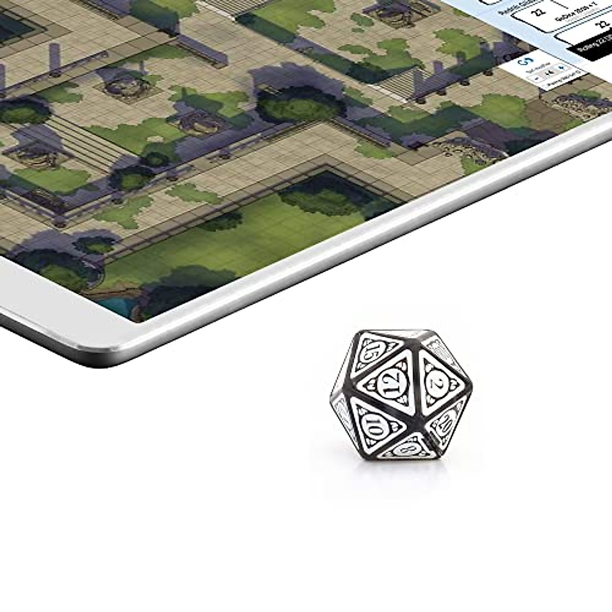 GoDice D20 Connected – The World’s First Connected Polyhedral Dice for Online RPG Play. Connects to Roll20, Foundry VTT, and Discord Platforms. Physical Die, Real-Time Calculations. Cool Tech Inside