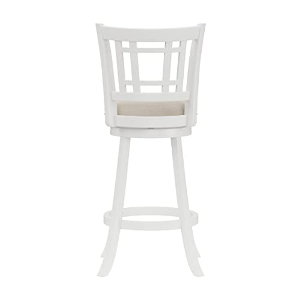 Hillsdale Fairfox Swivel Bar Stool, Barstool, White