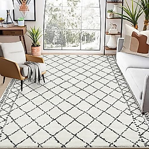 IMINROME Area Rugs 9x12 Modern Plush Large Rug Trellis Rug Geometric Rug Fluffy Shag Large Fuzzy Plush Soft Throw Rug,Large Shaggy Floor Big Carpets for Bedroom Kids Home Decor