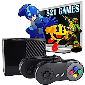 Fadist Retro Game Console, Built in 821 Classic NES Games, 4K HDMI HD Output, Game Box with 2 Wired Controller, Plug and Play Video Games Console, Ideal Gift for Kids, Friend