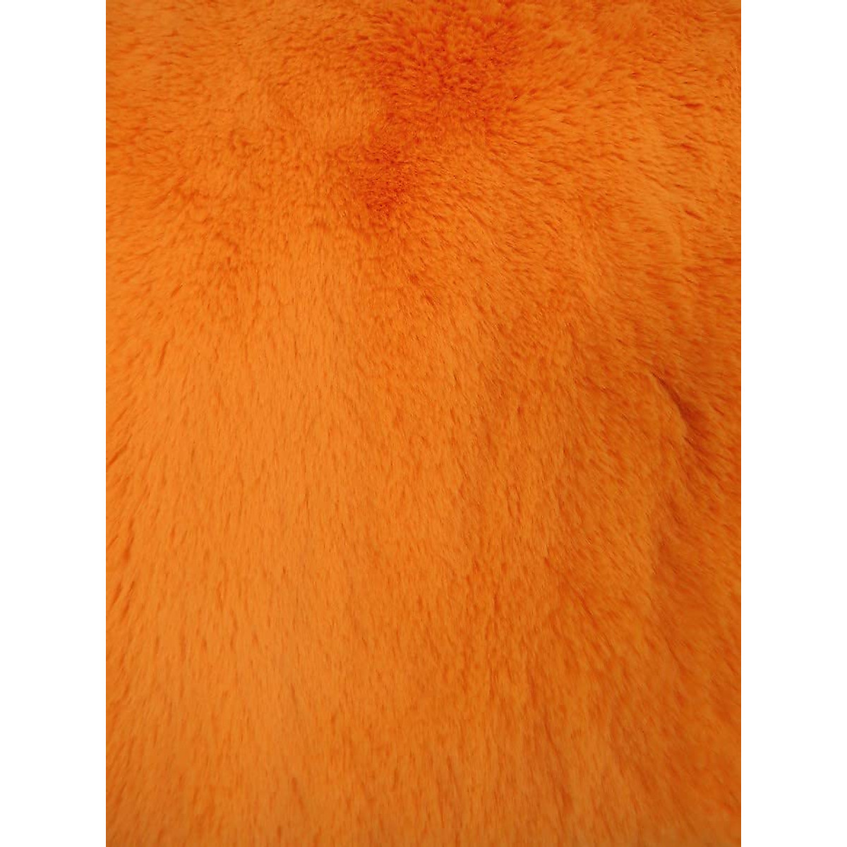 Hug-Z Arctic Rabbit Minky Fabric by The Yard DIY Baby Blankets Decor Clothing Snuggle Shaggy (Orange)