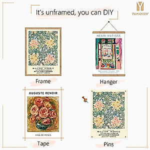 Eclectic Decor Wall Art Print - Matisse Van Gogh Japan Morris Painting - Maximalist Room Decor - Modern Contemporary Museum Picture - Abstract Boho Print Bedroom Living Room - Aesthetic Aura Poster