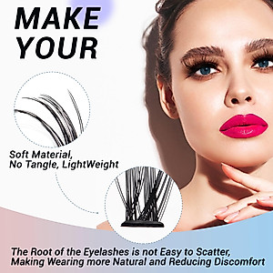 MAEXUS Lash Clusters, Individual Lash 240 Clusters False Eyelash 40D Lash Clusters Extensions Individual Lashes Cluster DIY Eyelash Extensions at Home (M40D-0.07D,9-16mm MIX)