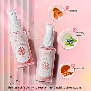 Lirava Waxing Kit Wax Warmer Hair Removal Home Wax Kit with All-Around Formula Target Different Type of Hair, Eyebrow Facial Armpit Bikini Brazilian Waxing At Home